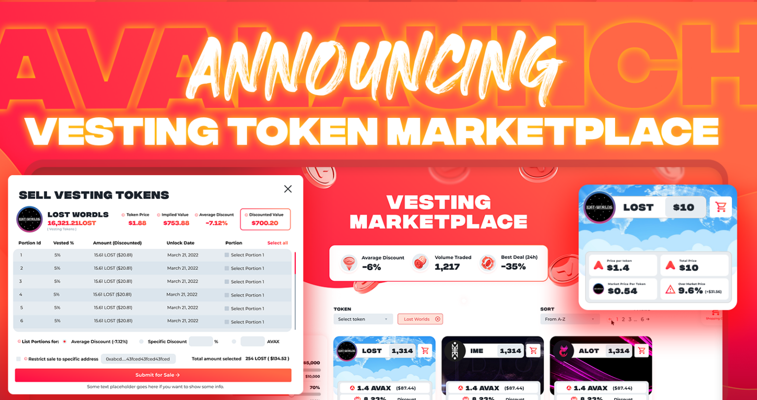 Introducing: The Avalaunch Vesting Marketplace - Avalaunch